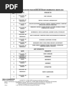 Plus One Exam Timetable March 2026 | PDF | Science | Liberal Arts Education