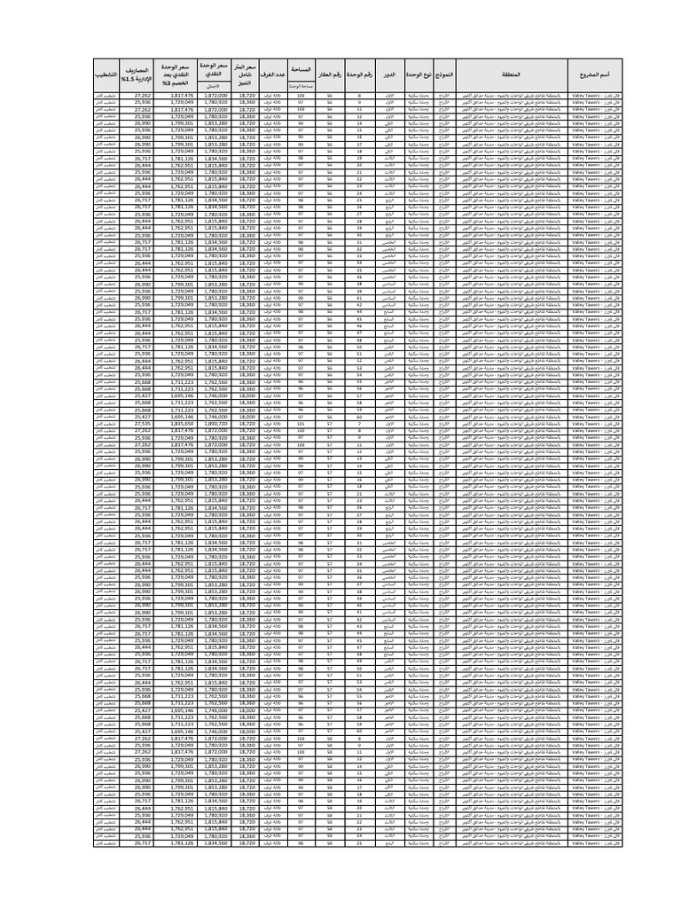 valley_towers_october_price_list | PDF