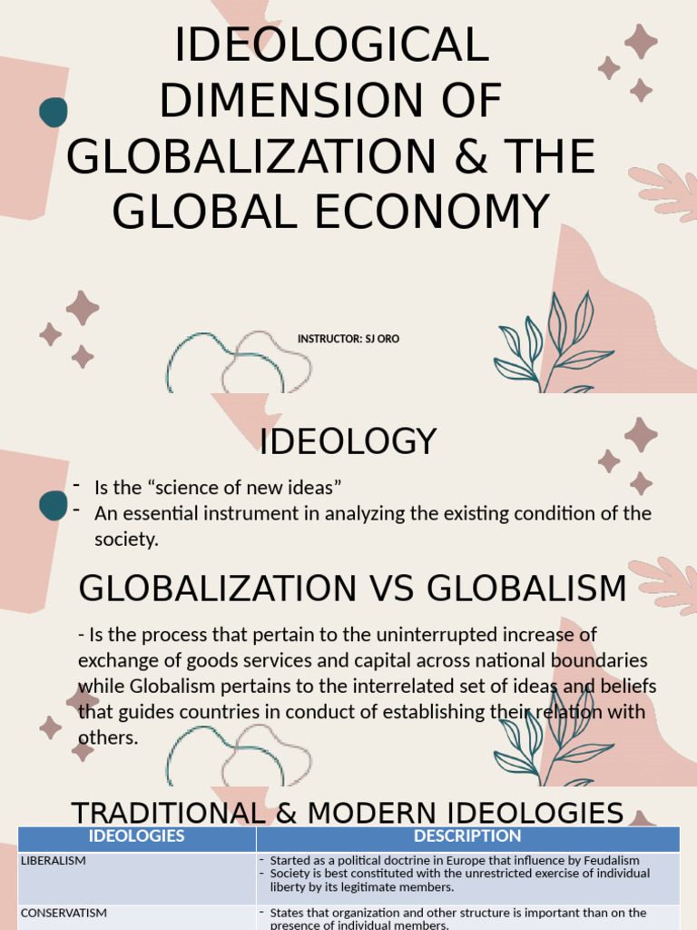 Ideological Dimension of Globalization | PDF | Globalization | Bretton ...