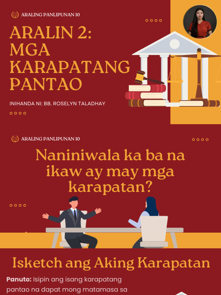 Aralin 2 Karapatang Pantao 2 | PDF