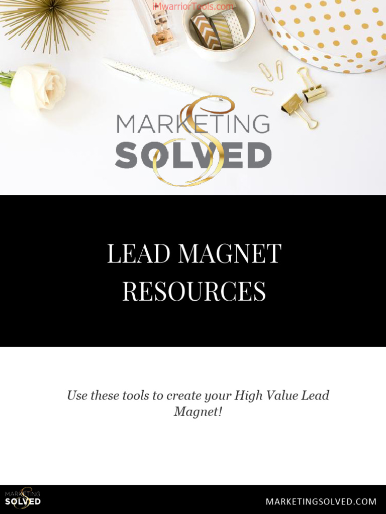 Lead Magnet Resources PDF | PDF
