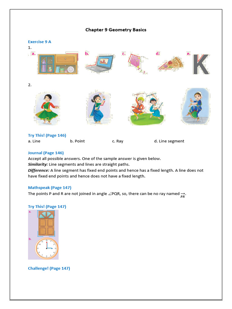 Detailed - Solutions - CH - 9.pdf Class 5 | PDF | Elementary ...