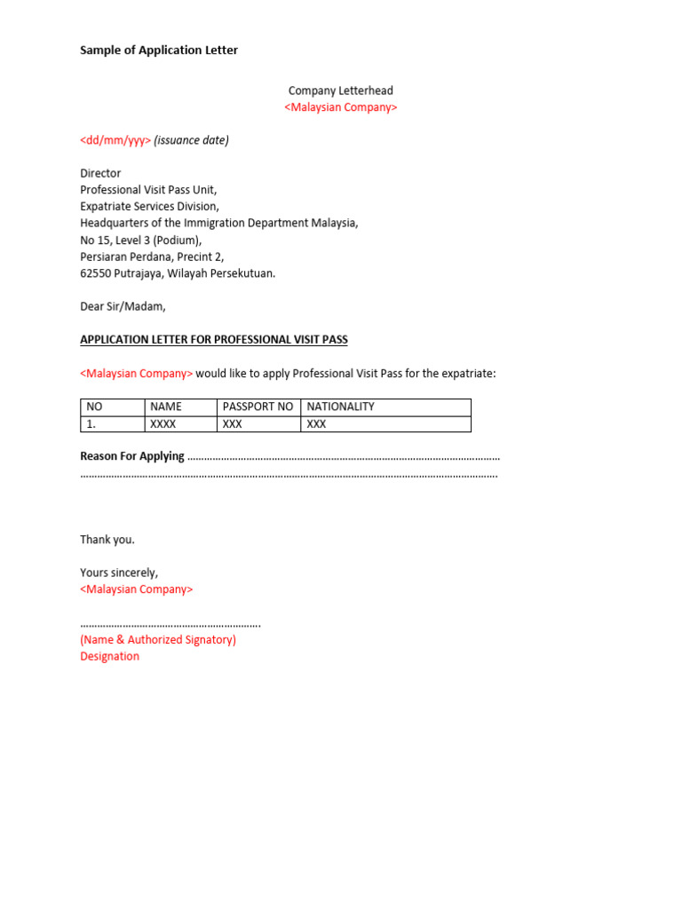Sample of Application Letter For PVP | PDF