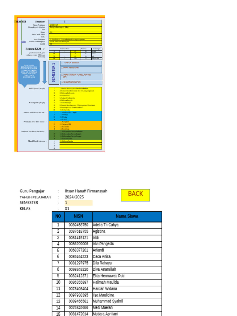 Input Nilai Guru Mapel KLS X | PDF