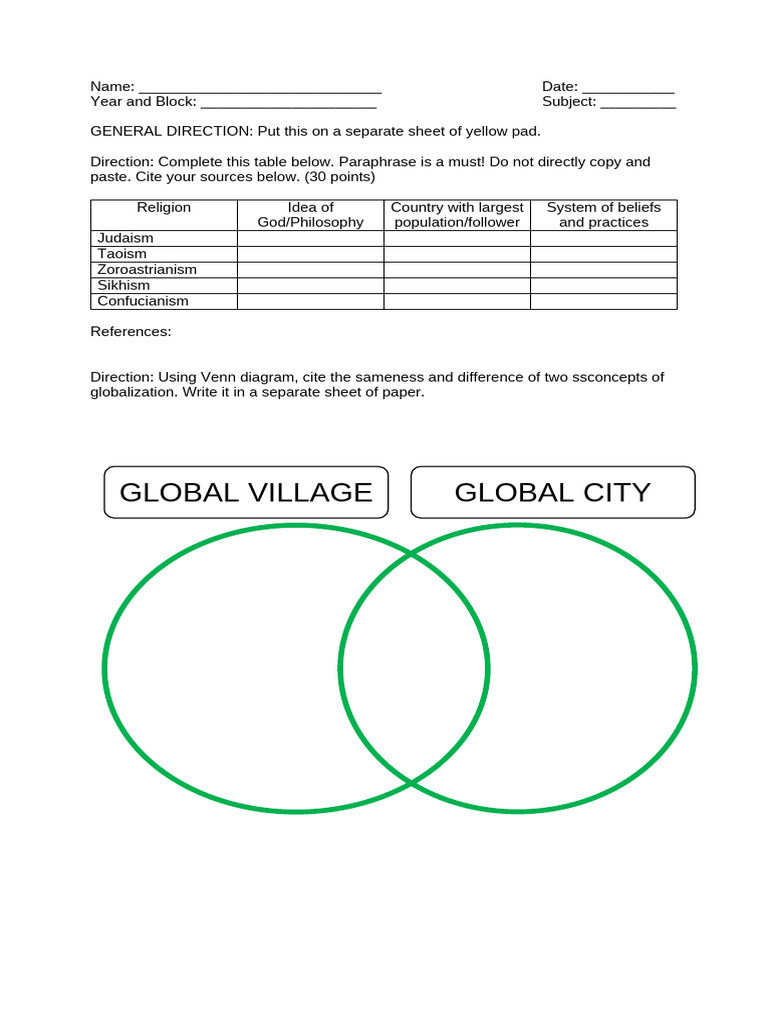 Comparative Religion Study Guide | PDF