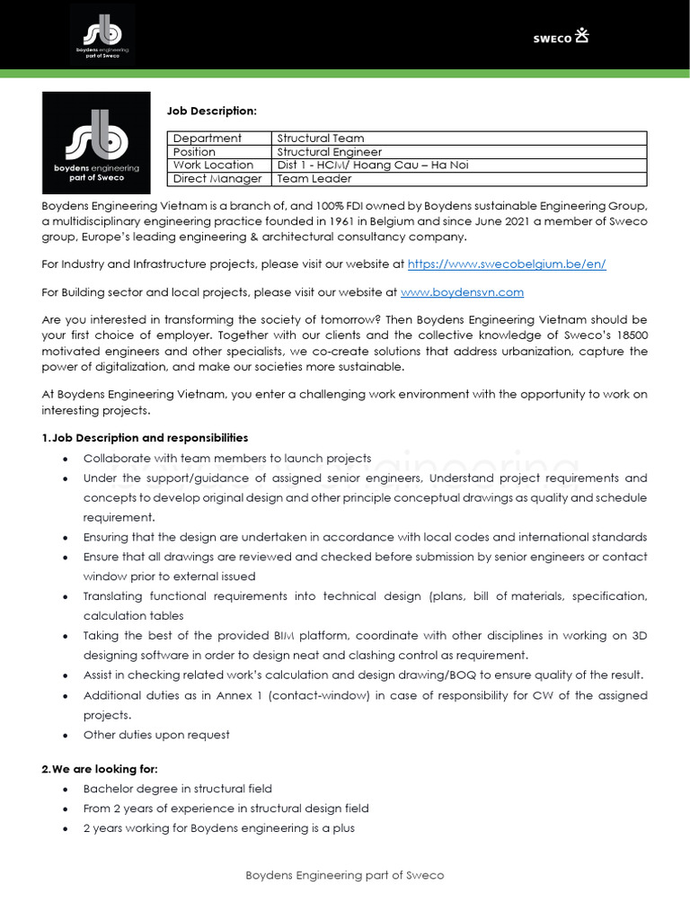 2210 JD Structural Engineer | PDF | Engineering | Business