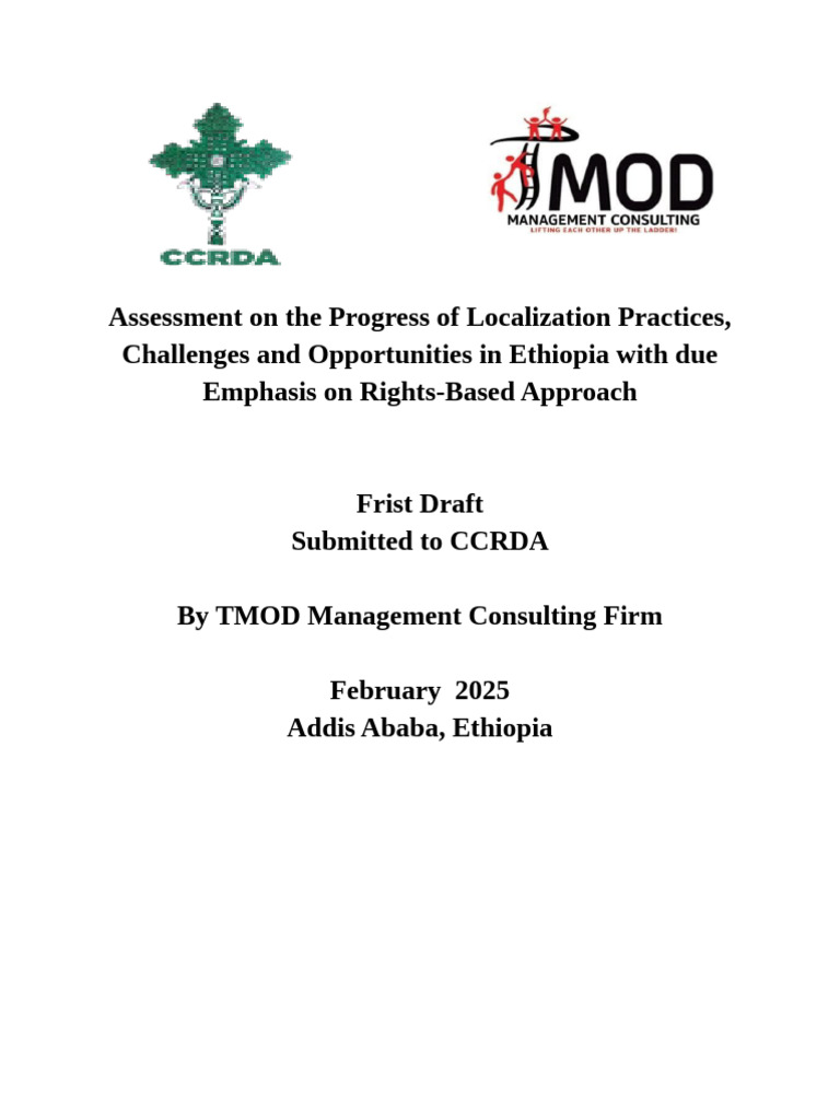 Toward_TMOD_Aid Localization Assessment Report_Zero Draft | PDF | Aids | Capacity Building