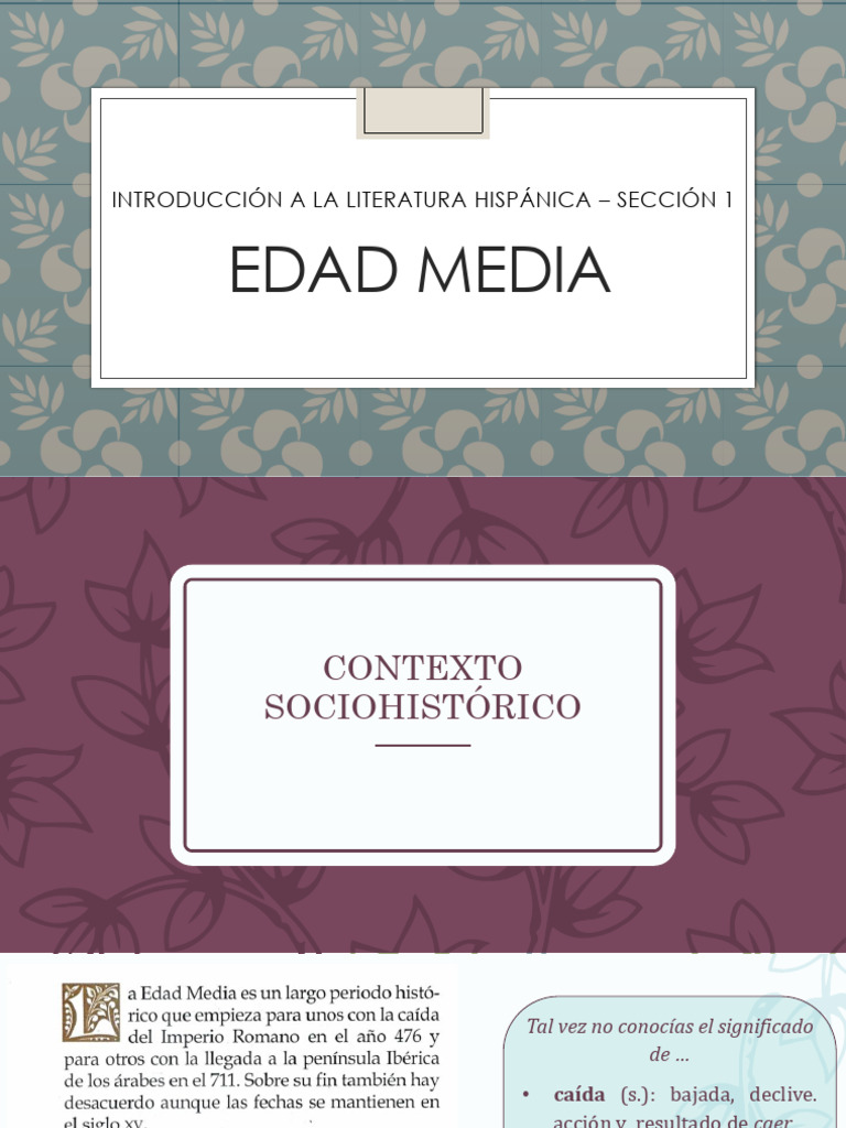 Historia y Cultura de la Edad Media en España | PDF | Traducciones ...