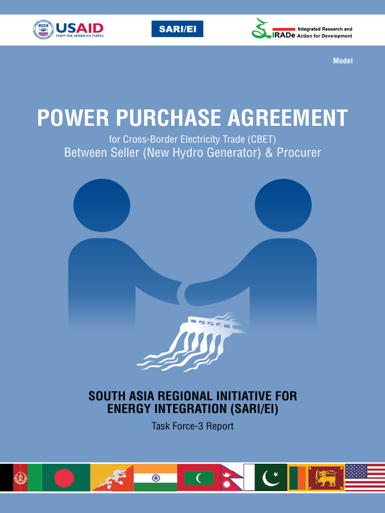 Cross-Border Power Purchase Agreement Model | PDF | Private Law