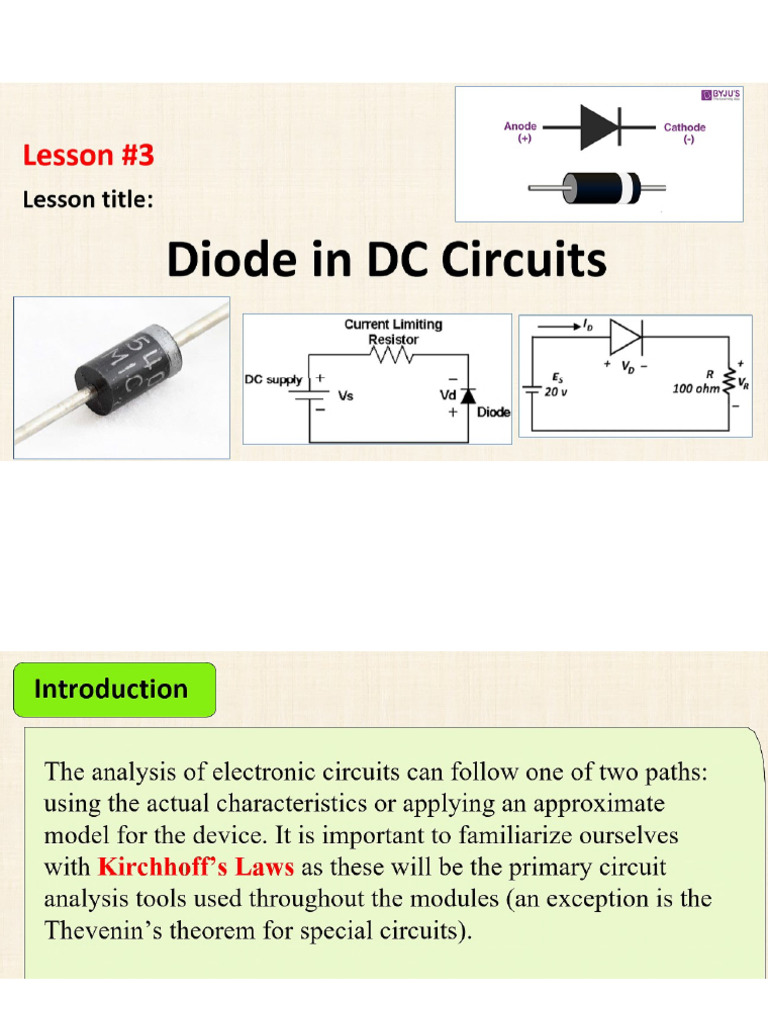 Lesson-3 Basic Electronics | PDF