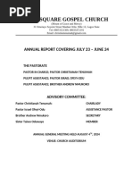 Pastors Monthly Report Form | PDF