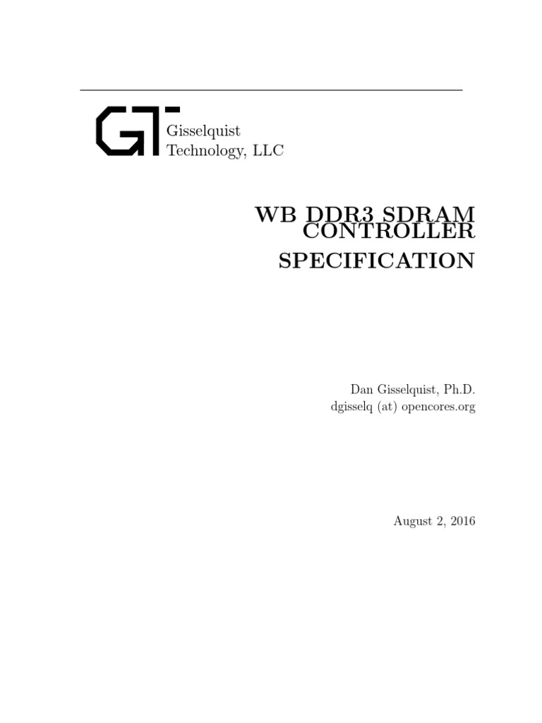 DDR Controller Spec | PDF | Cpu Cache | Field Programmable Gate Array