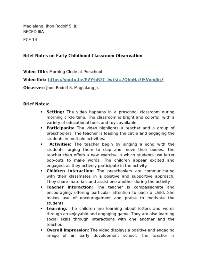 Video Analysis | PDF