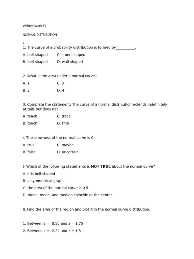 Understanding Normal Distribution Concepts | PDF