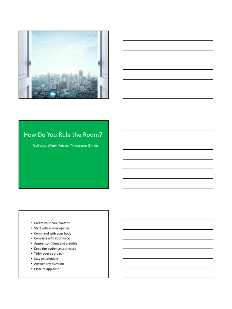 Pitch-Slideshow-Handout | PDF | Body Language