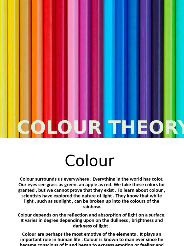 Understanding Color Theory Basics | PDF | Color | Visual System