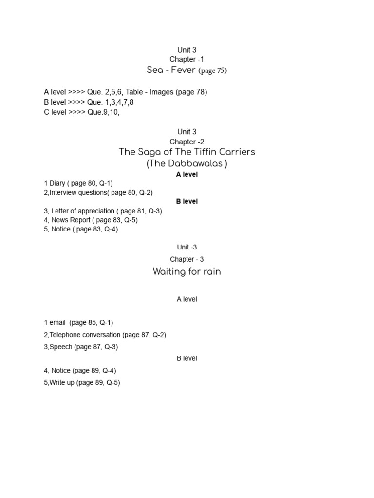 Point Note STD 9 Unit 3 and 4 | PDF