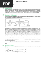 Class 9 - Structure of An Atom | PDF | Atoms | Atomic Nucleus