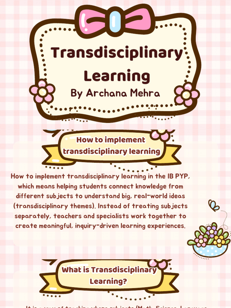 Implementing Transdisciplinary Learning in IB PYP | PDF | Learning ...