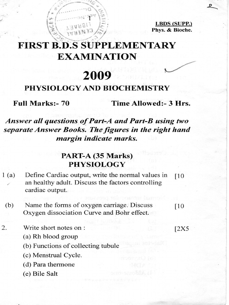 2009 Bio - Phy | PDF