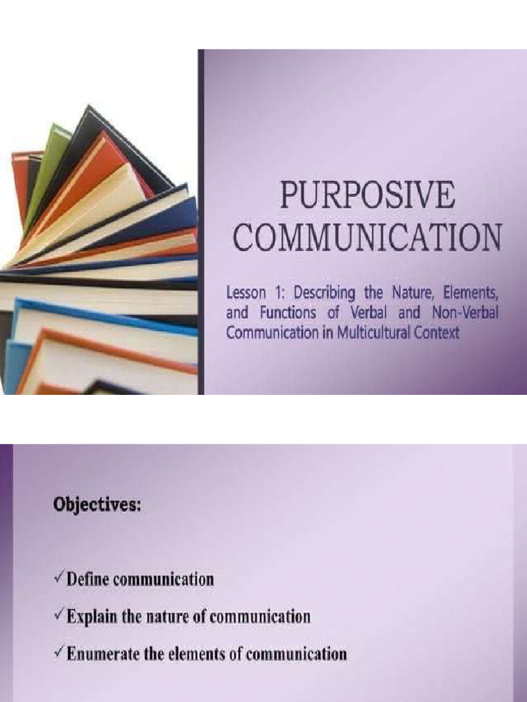 Purposive Communication | PDF