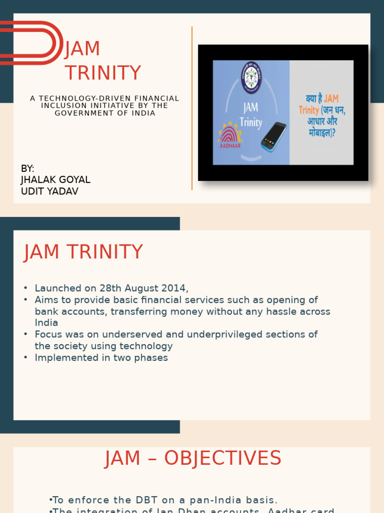 JAM Trinity: India's Financial Inclusion Initiative | PDF | Economies