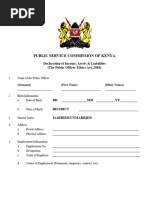 PSC Income and Assets Declaration Form | PDF | Economies | Financial ...
