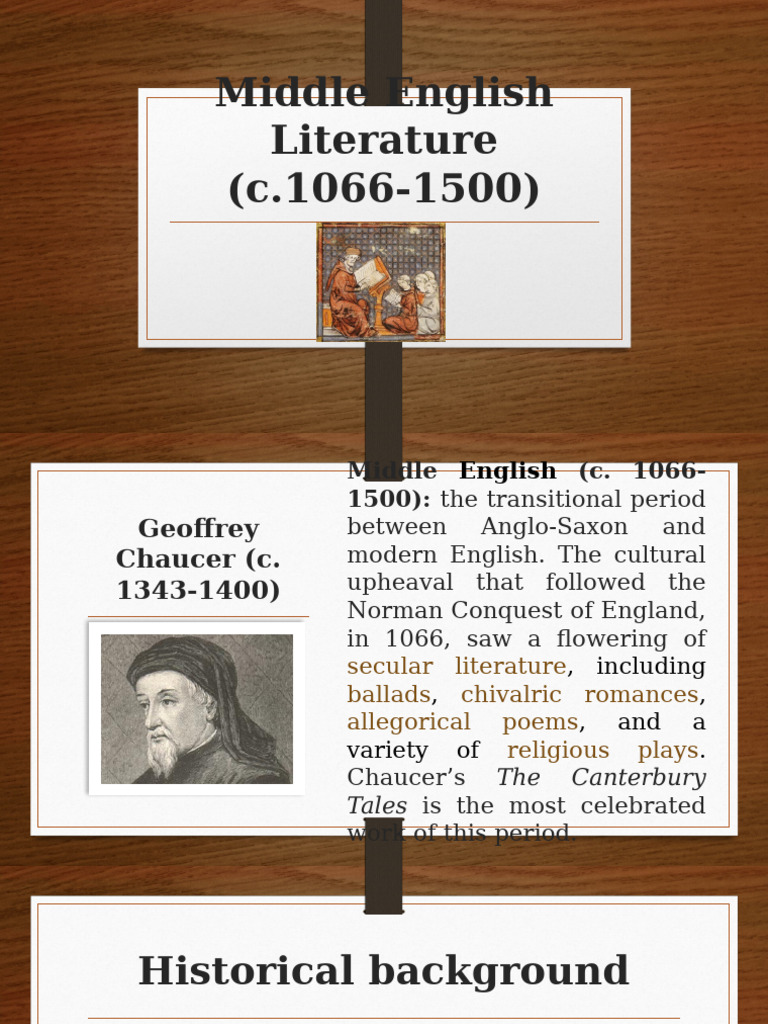 Middle English Literature | PDF | Chivalry | Middle Ages