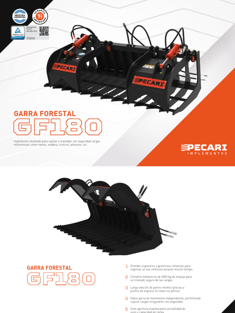 Garra Forestal GF180.rev03 | PDF