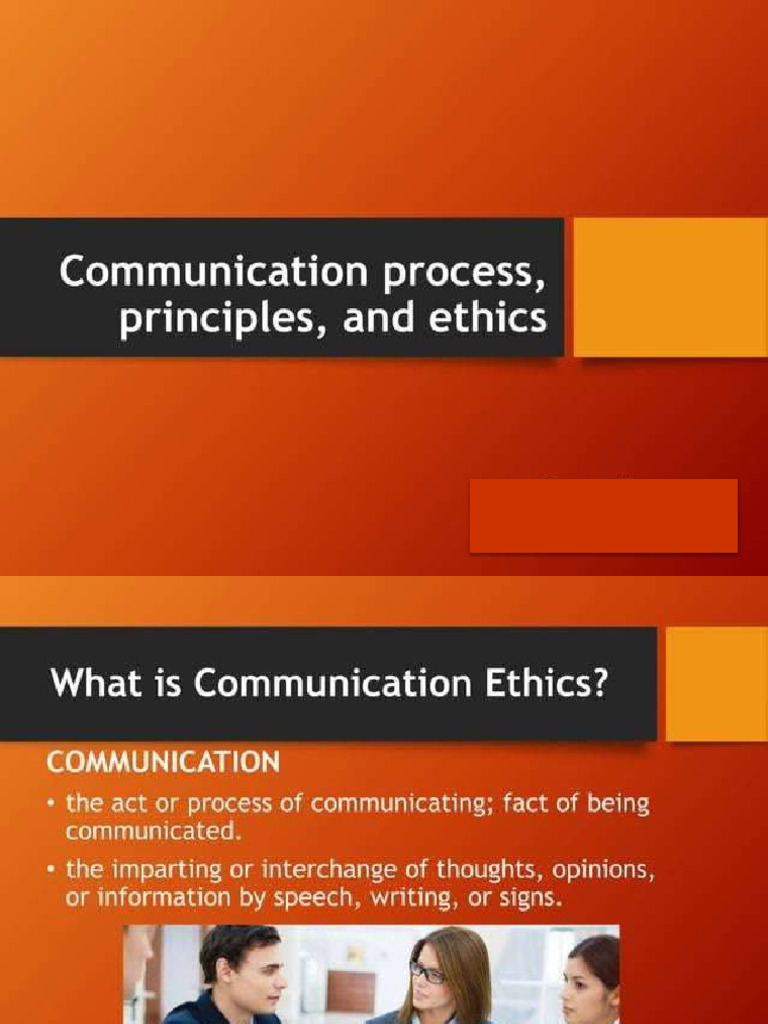 Communication Process | PDF