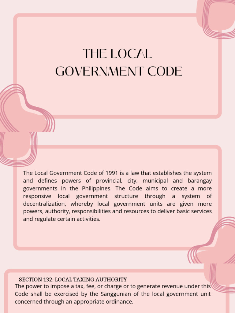 Local Government Code Under Taxation | PDF | Taxes | Property Tax