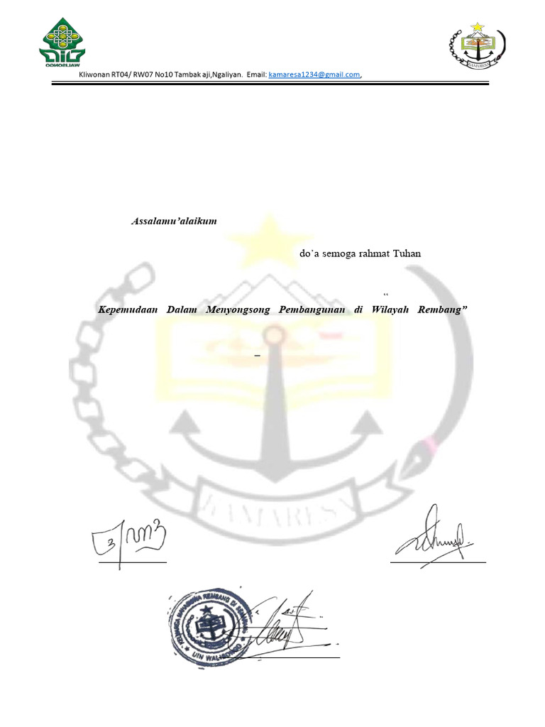 02.299 Undangan Talk Show Senior Kamaresa | PDF