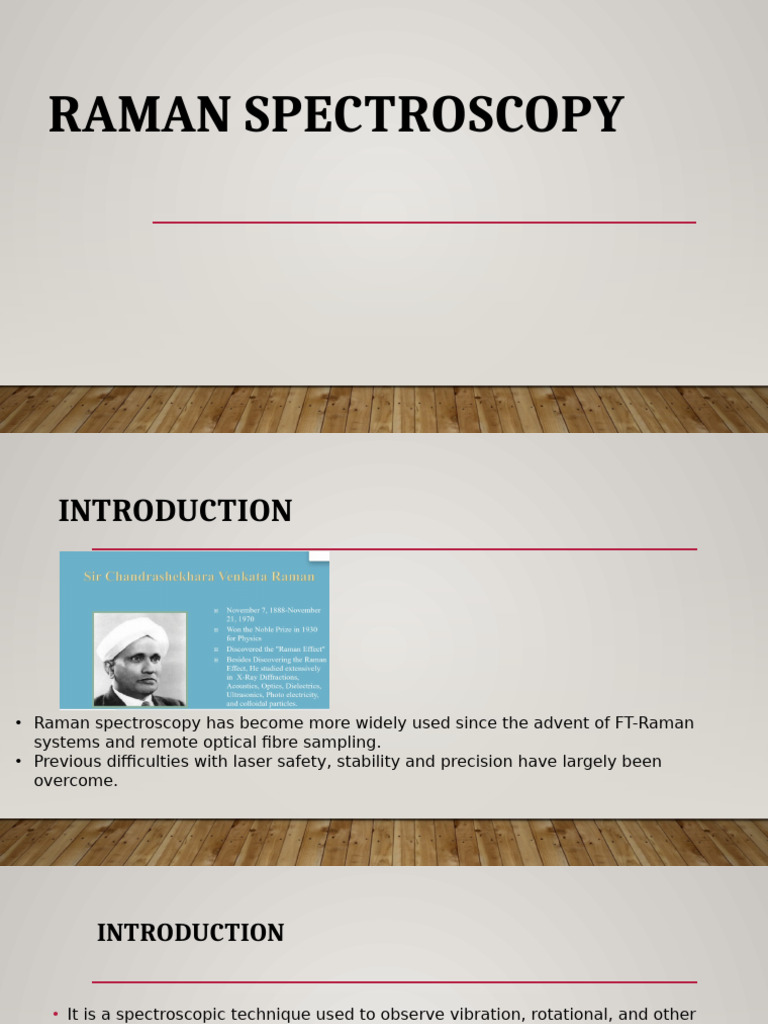 HND Raman Spectros | PDF | Raman Spectroscopy | Spectroscopy