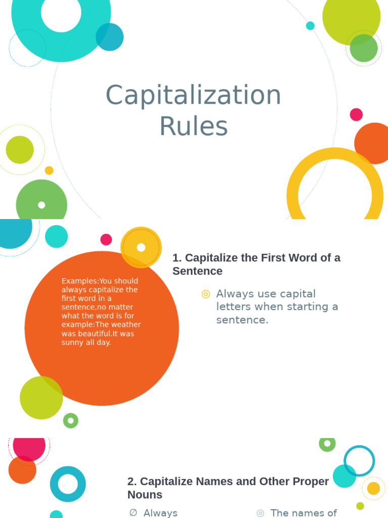 Capitalization Rules Explained | PDF | Languages | Foreign Language Studies