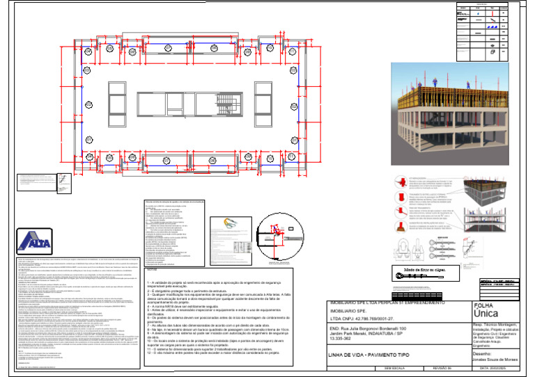 Projeto Linha de Vida Rev06 | PDF