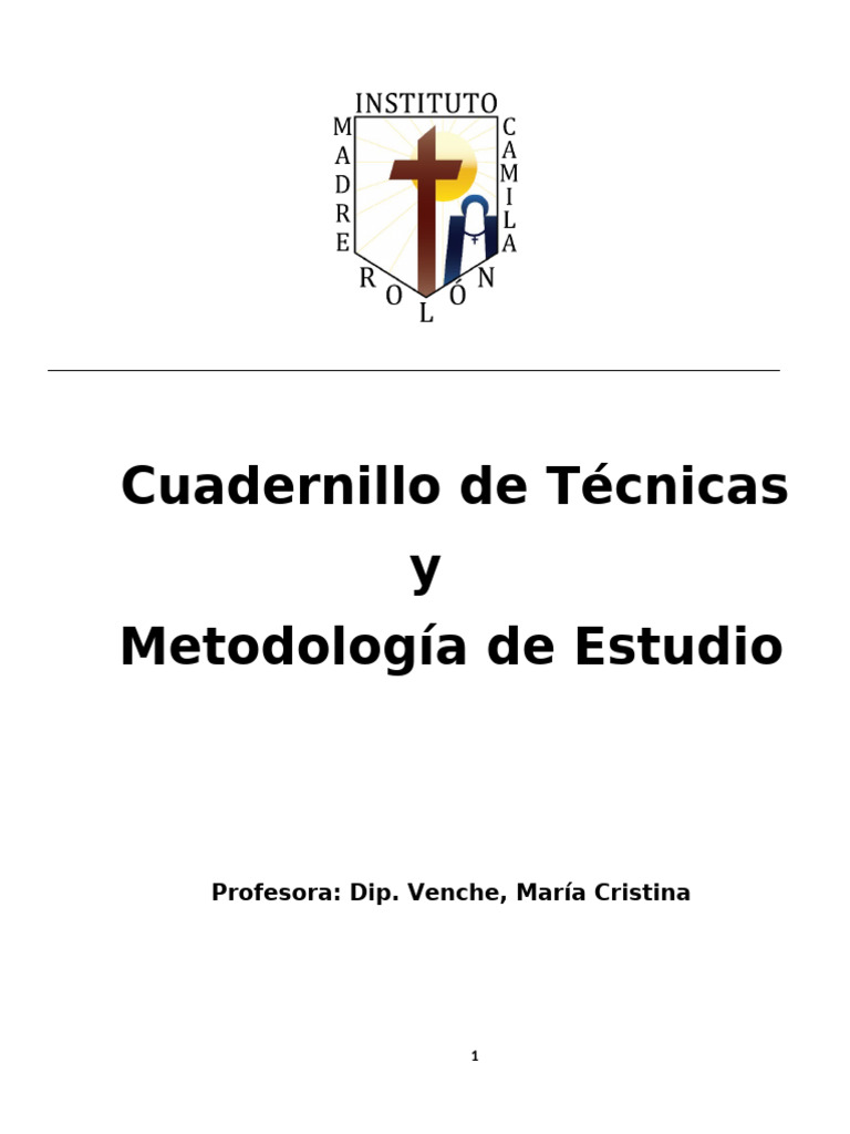 2024 Cuadernillo de Técnicas y Metodologías de Estudio 3 | PDF | Bibliografía | Habilidades de ...
