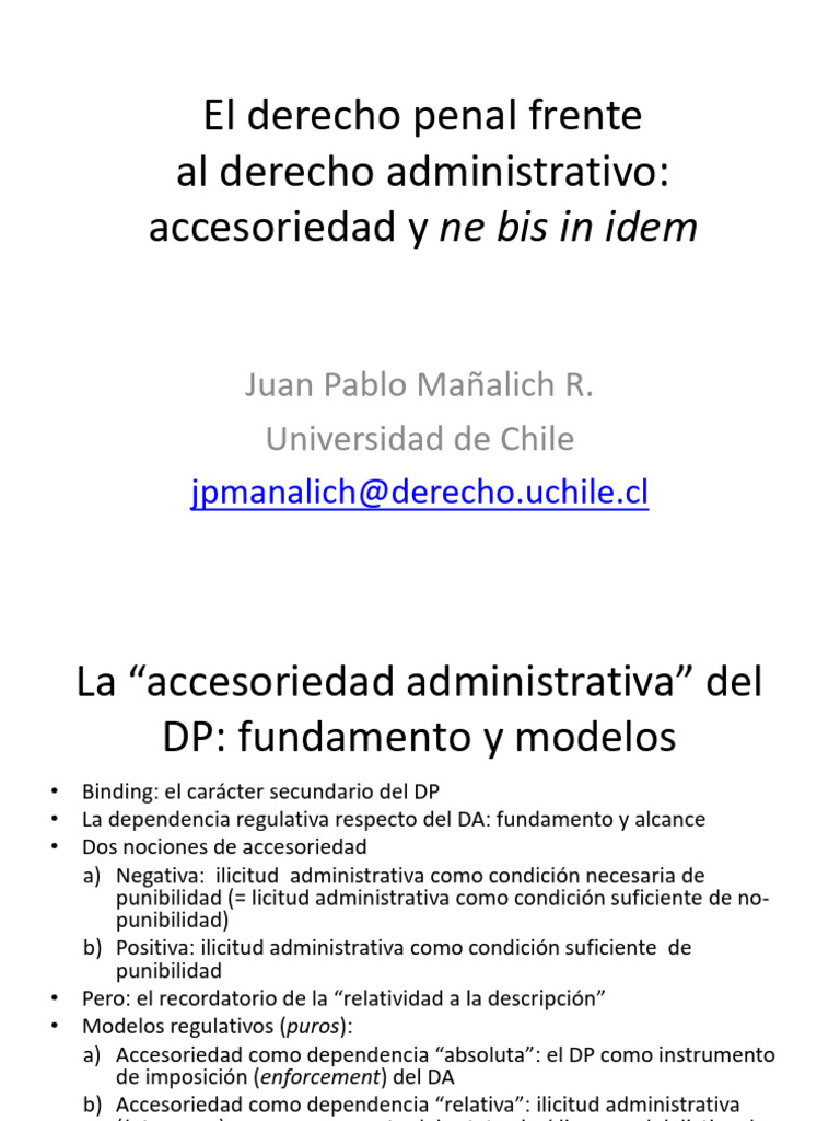 El - DP - Frente - Al - Derecho - Administrativo - Accesoriedad - y ...