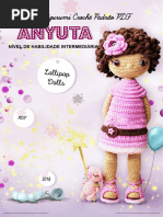 Amigurumi - Boneca Olivia 26,5cm en - PT | PDF | Crochê | Bordado
