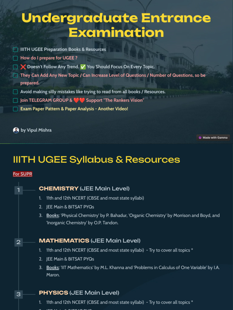 UGEE Preparation#TheRankersVision | PDF | Equations | Algebra