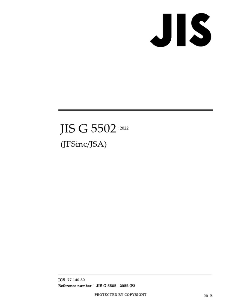 JIS_G_5502 Year 2022 Spheroidal Graphite Cast Irons | PDF | Cast Iron | Hardness