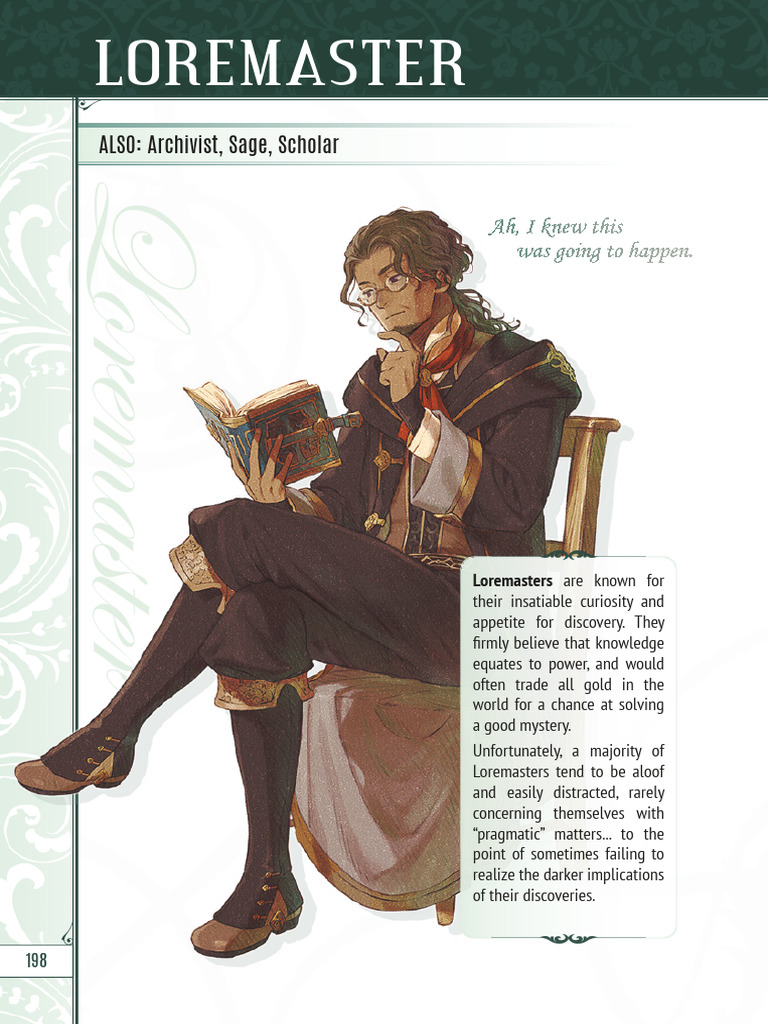 Fabula Ultima - Loremaster | PDF | Cognition | Cognitive Science