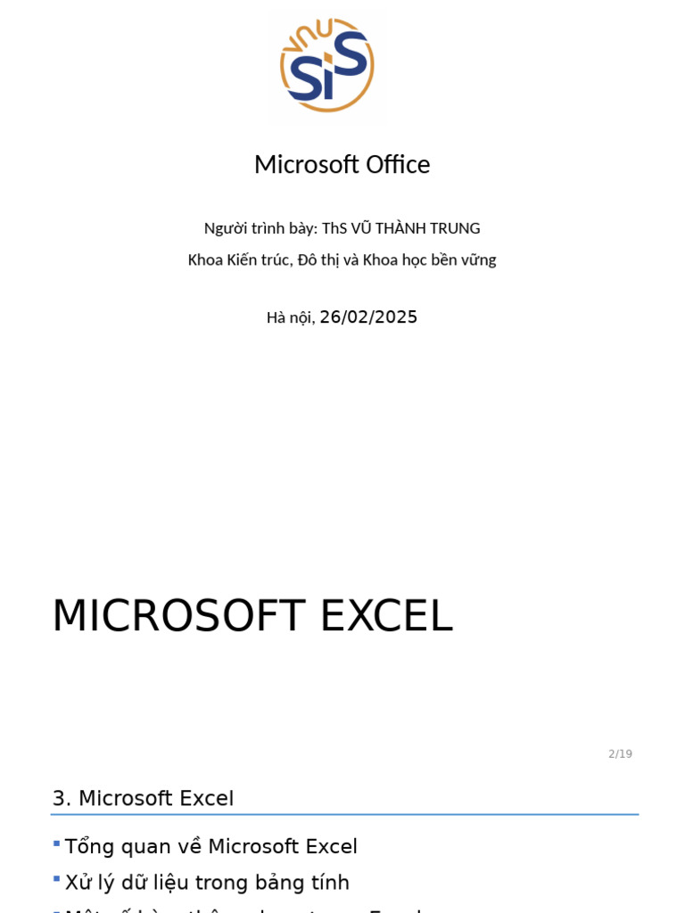 Chap4 Tin Hoc Van Phong Excel | PDF