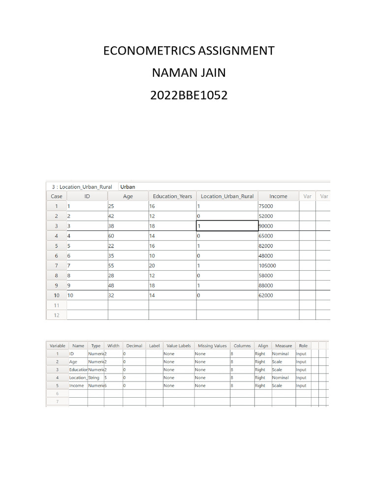 2022bbe1052 Ecotrix Merged | PDF | Coefficient Of Determination | Errors And Residuals
