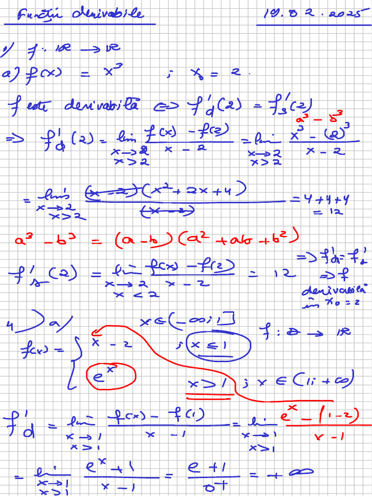 Functii Derivabile | PDF