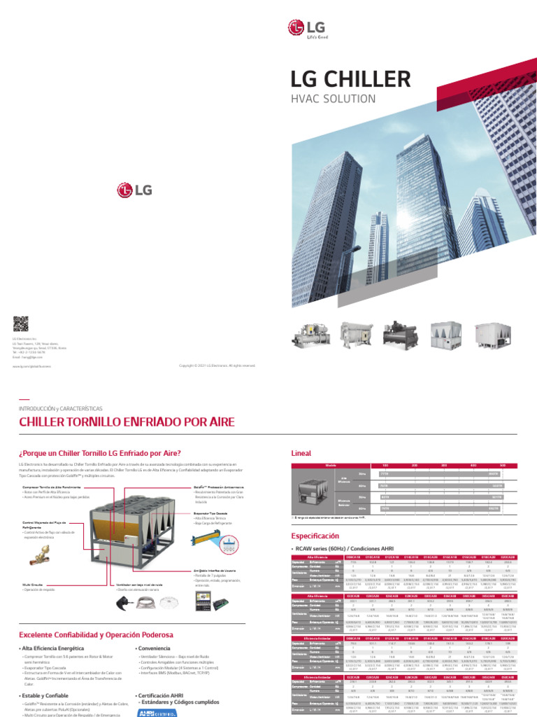 Chiller LG 2021 | PDF | Refrigerante | Agua