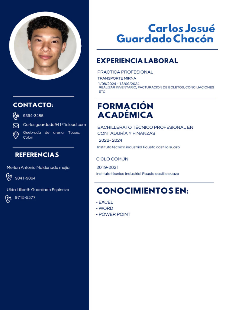 Curriculum Josue | PDF