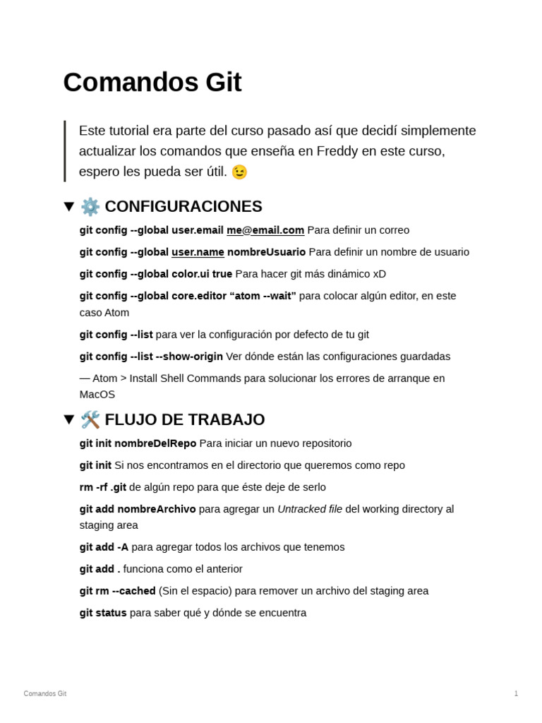 Comandos_Git | PDF | Software Unix | Código fuente