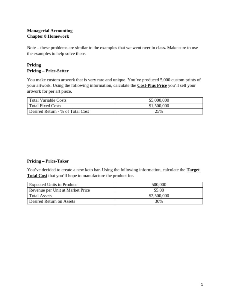 8 - Chapter 8 Homework Problems | PDF | Pickled Cucumber | Financial Economics