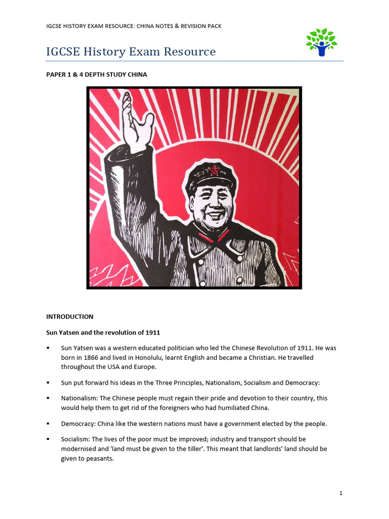 [EP] READ - China Notes and Revision Pack history gcse | PDF ...