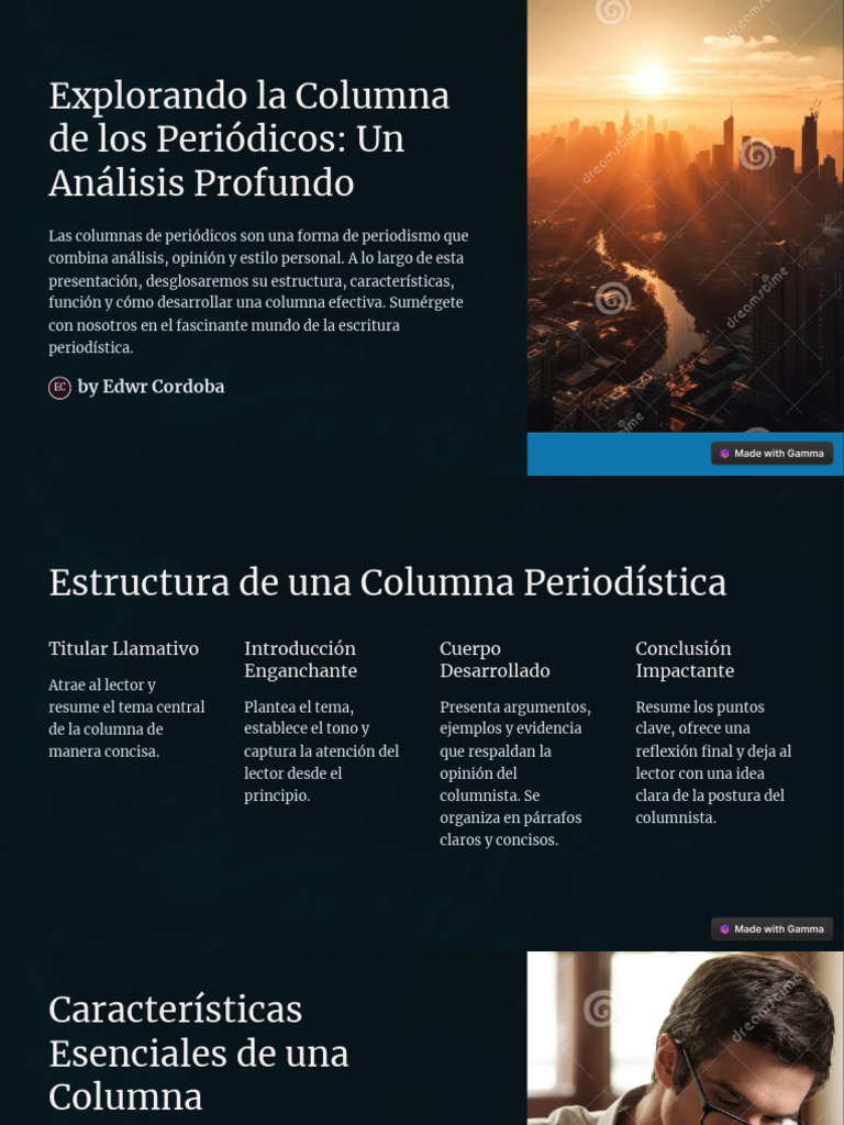 Estructura y Poder de la Columna Periodística | PDF | Comunicación humana